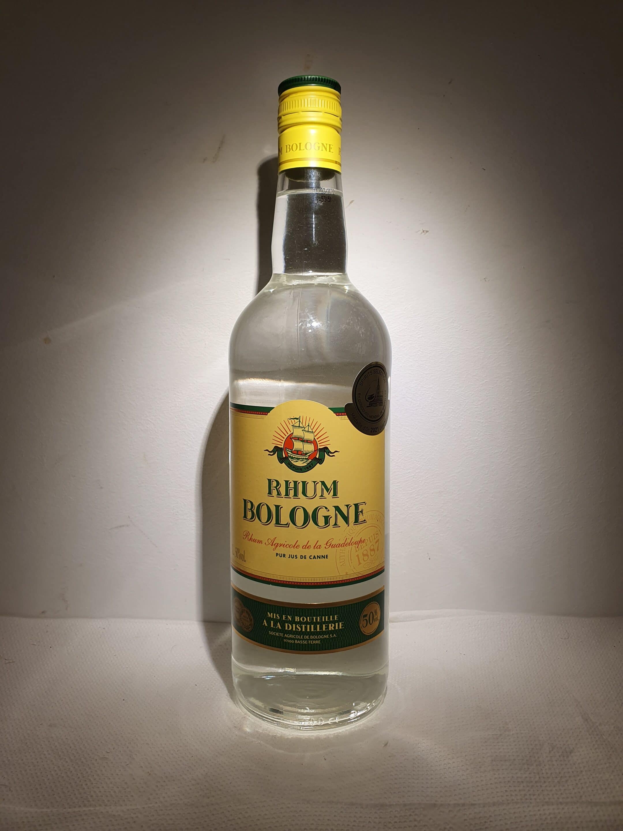 RHUM BLANC BOLOGNE 1L 50° - Rhum Caraibes