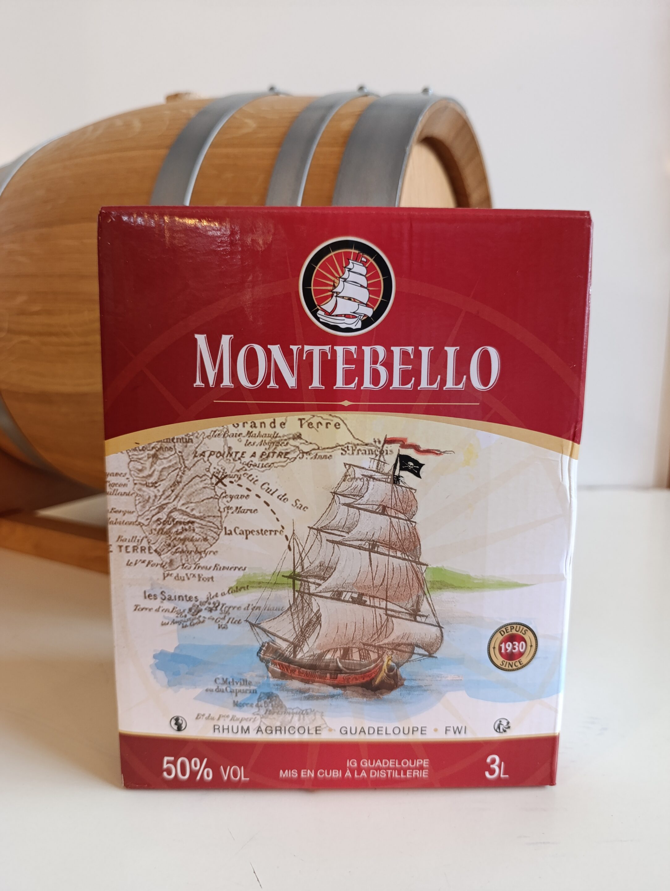 CUBI RHUM BLANC AGRICOLE MONTEBELLO 3 L 50° - Rhum Caraibes